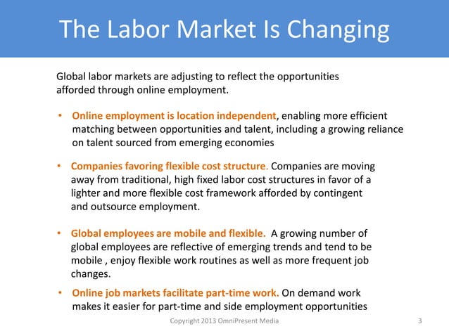 Globalization of Labor Markets: major trends research notes | PPT