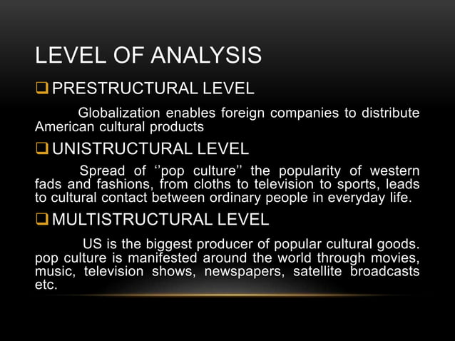 Globalization of Pop Culture | PPTX