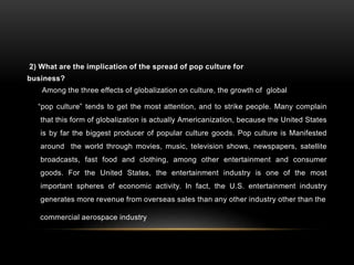 Globalization of Pop Culture | PPTX