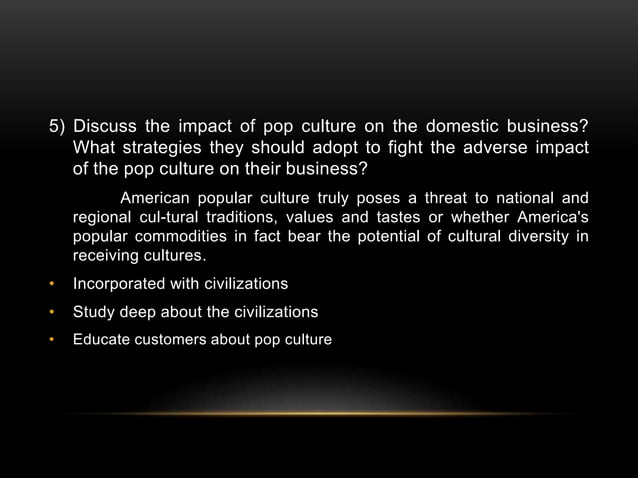 Globalization of Pop Culture | PPTX