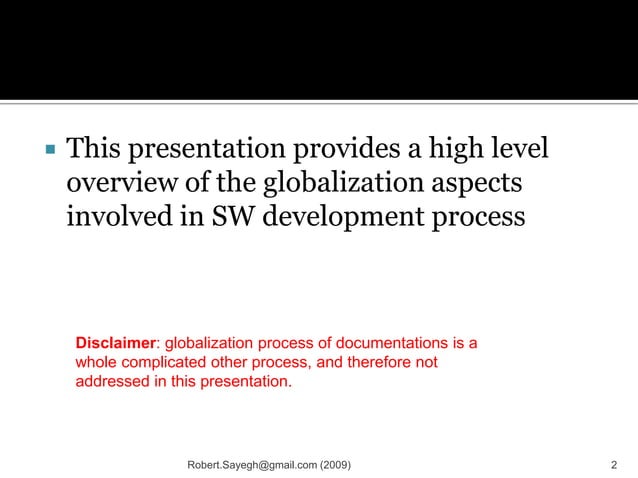 Globalization Of Software | PPT