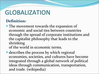 Globalization, Organization, and Public Administration | PPT