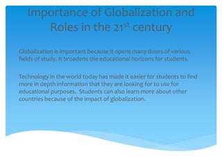 Globalization powerpoint | PDF