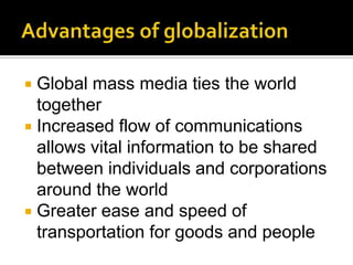Benefits Of Globalization