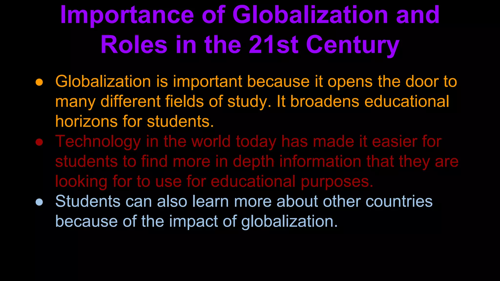 Globalization project | PPTX