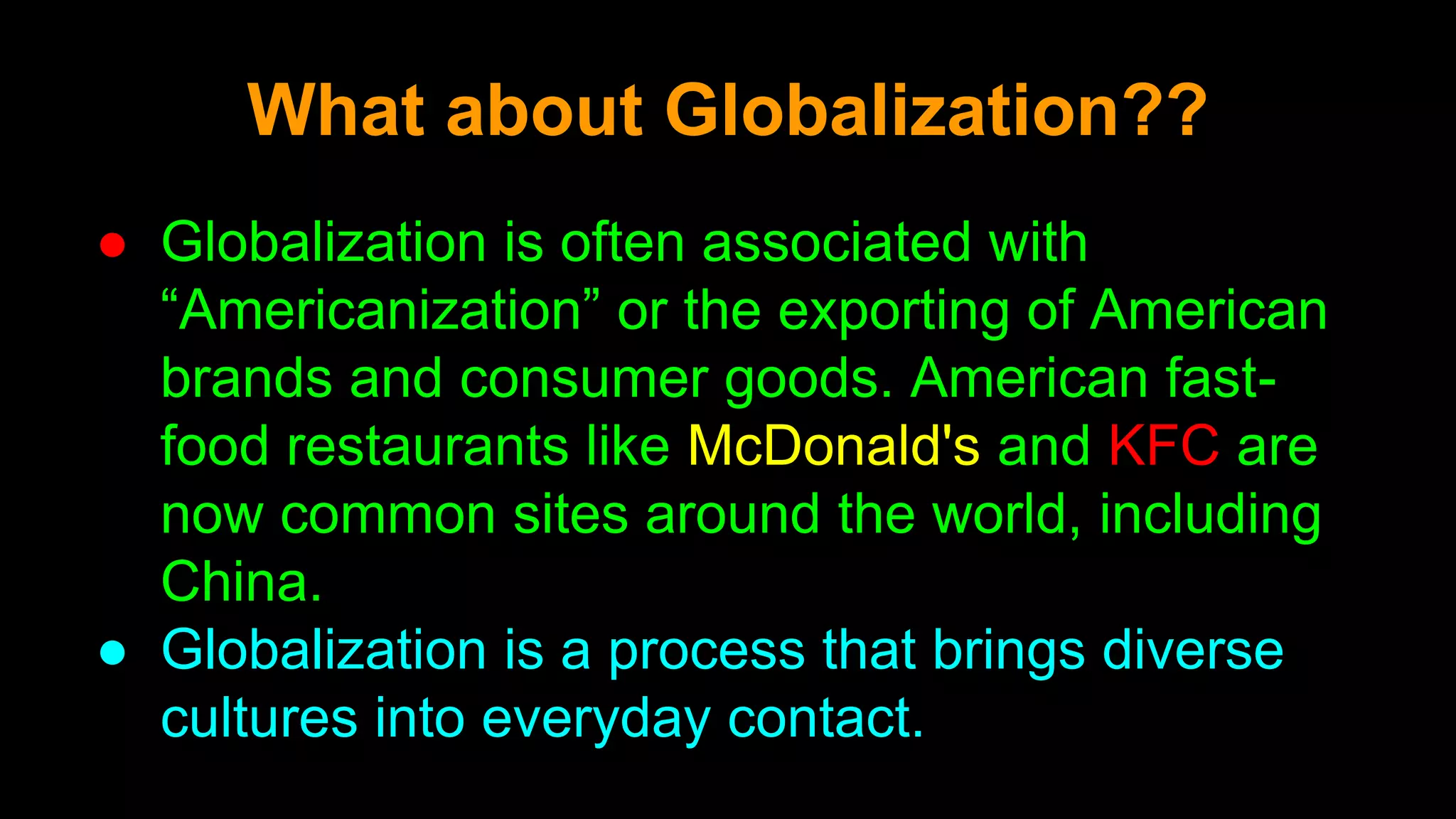 Globalization project | PPTX