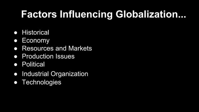 Globalization project | PPT