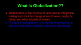 Globalization project | PPTX