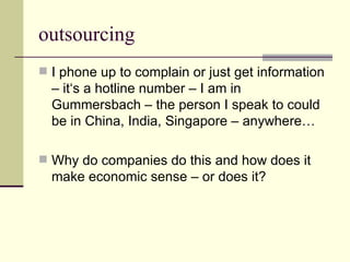 Globalization questions | PPT | Business | Business and Finance