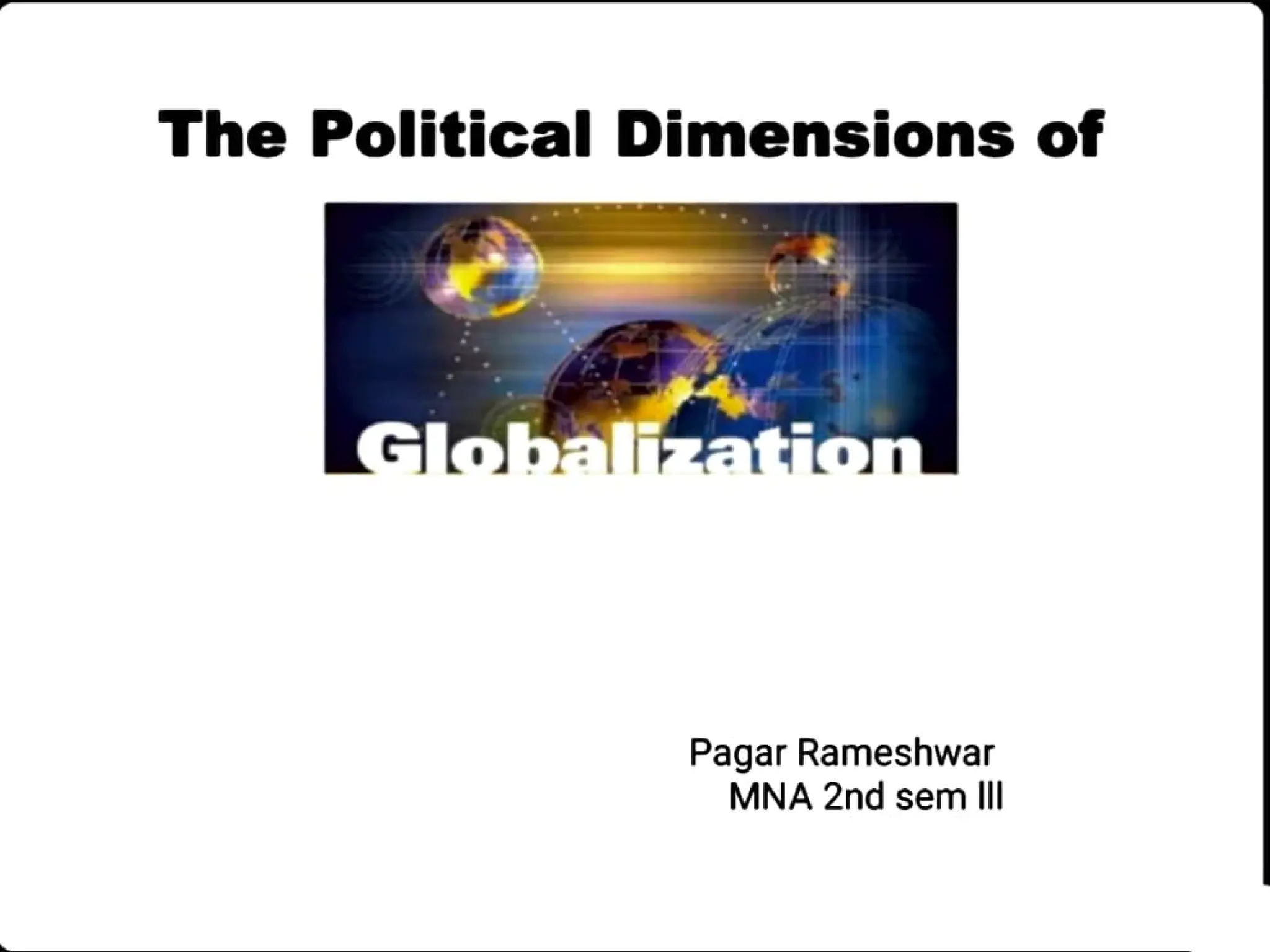 globalization project and ppt and pdf international | PPT