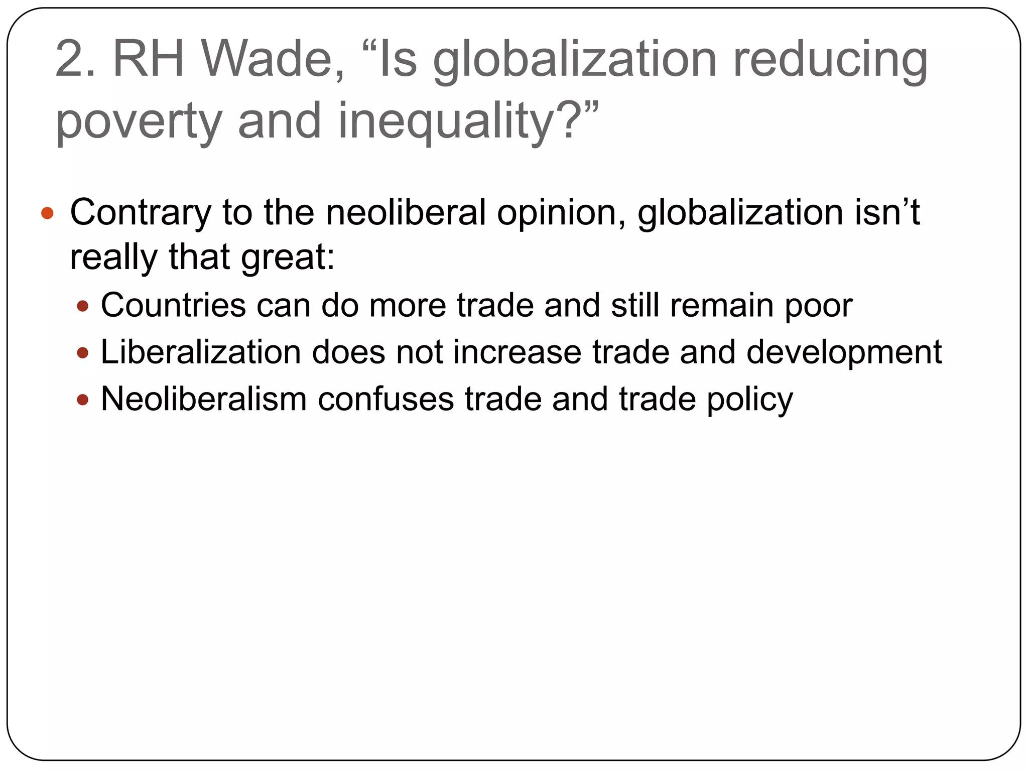 Globalization, security and well being | PPTX