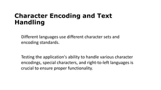 Globalization Testing of Products and Application | PPTX