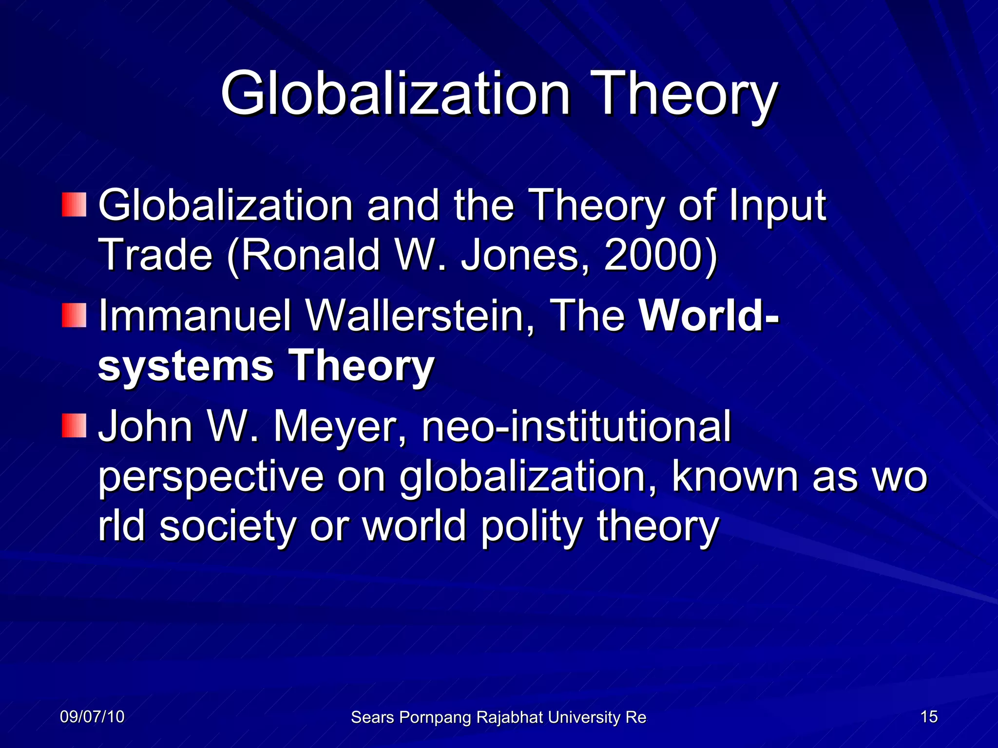 Globalization thailand index | PPT