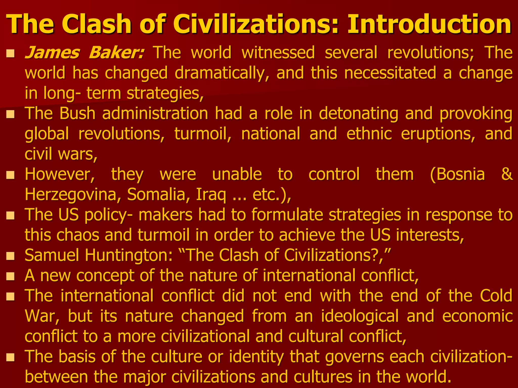 Globalization & the Clash of Civilizations | PPTX