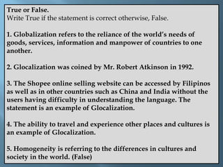 Globalization theories - Contemporary World | PPTX