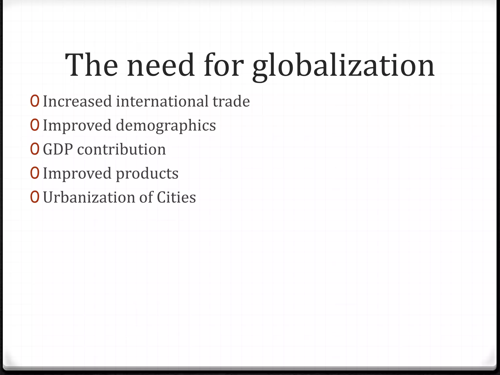 Globalization & urbanization | PPTX