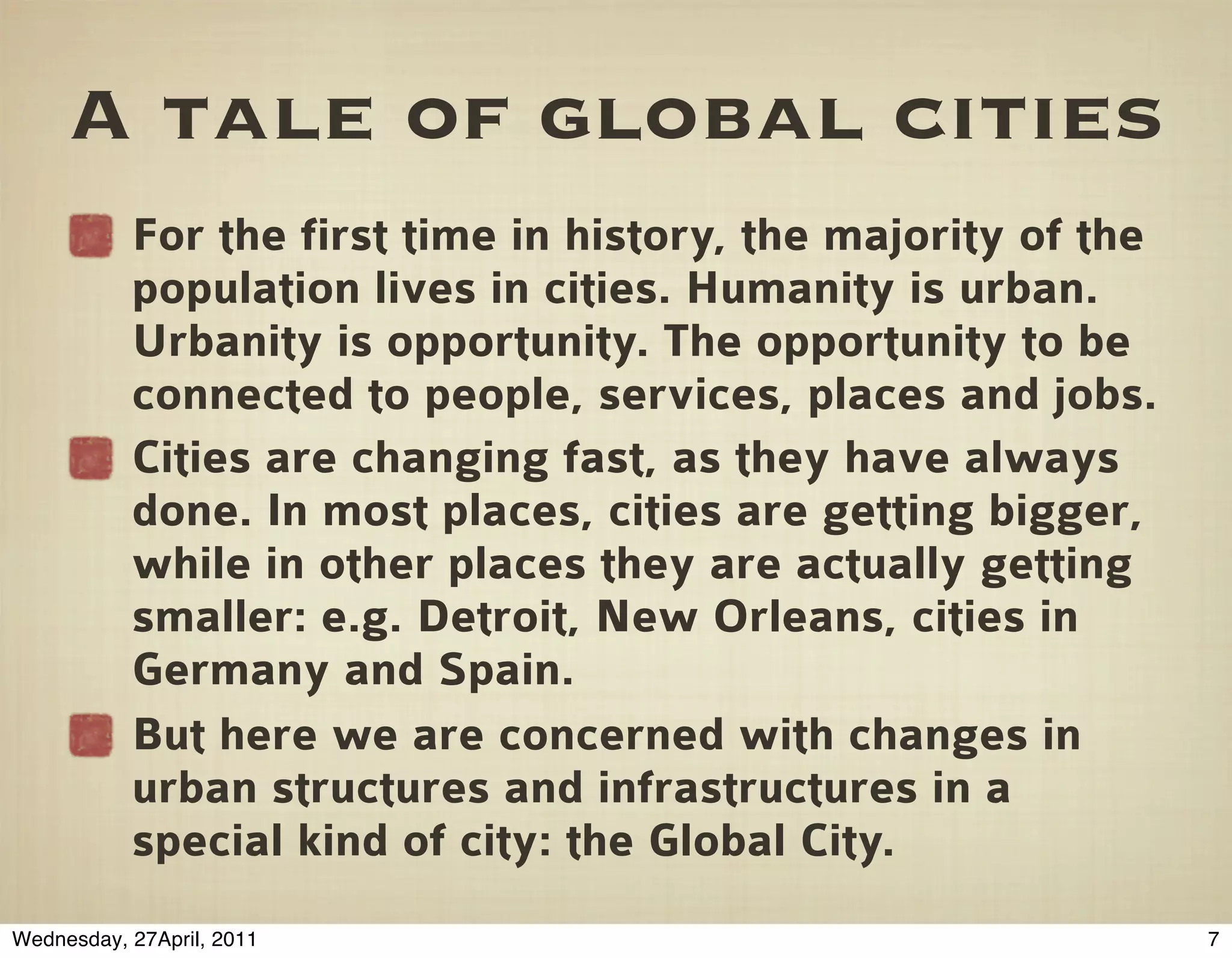 An Urban Geography of Globalisation PART 1 | PDF