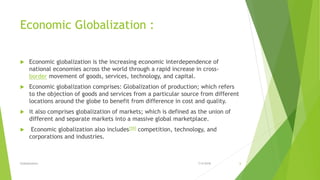Globalizaton | PPTX