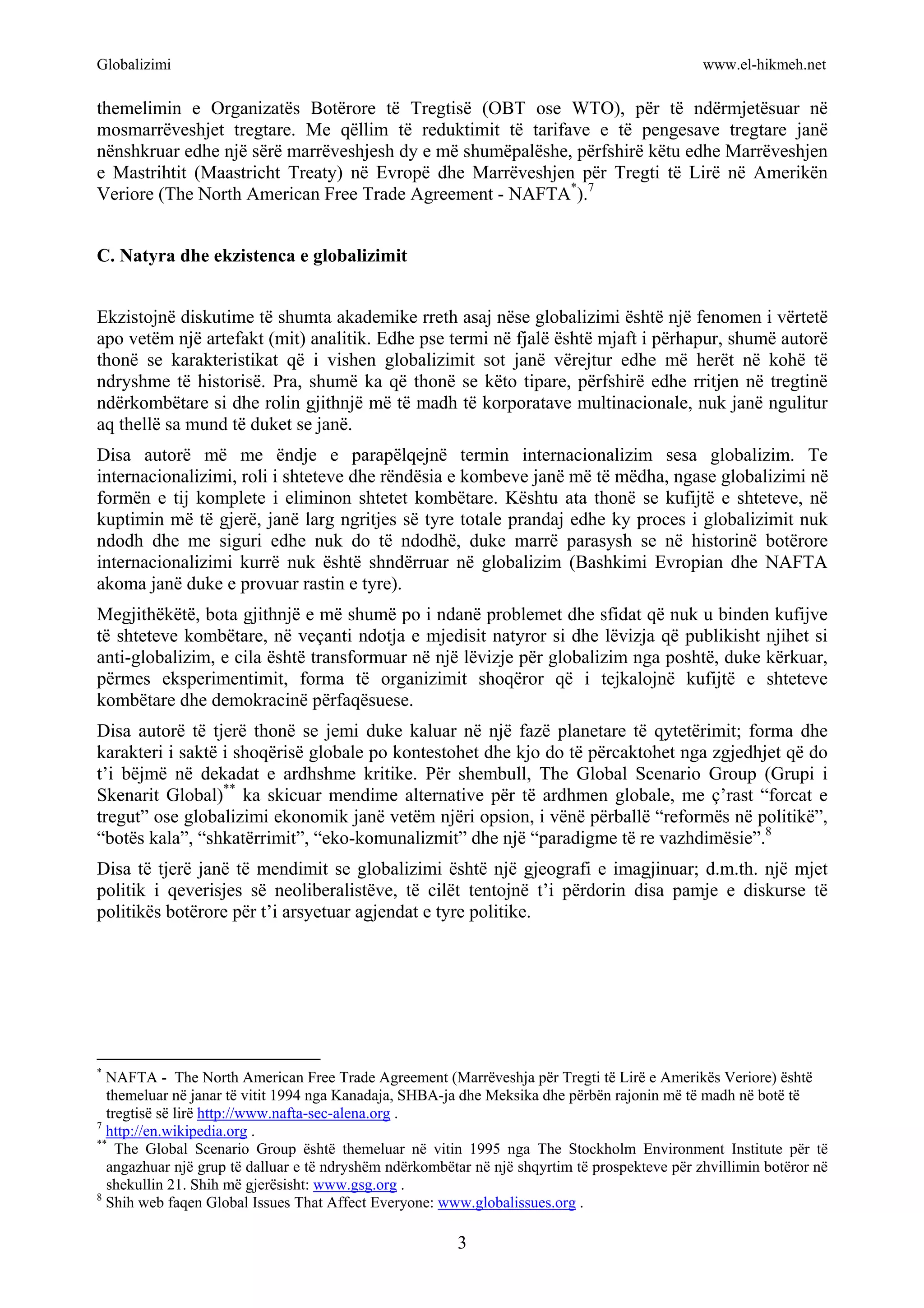 Globalizimi -mr_rejhan_neziri | PDF