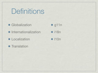 Globalizing your web application | KEY