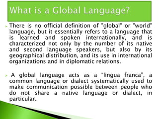 English as Global Language | PPTX