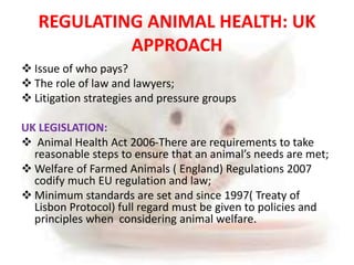 GLOBAL LAWS, REGULATION STANDARDS FOR ANIMALS IN.pptx