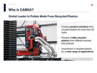Global leader in pallets made from recycled plastics | PPT