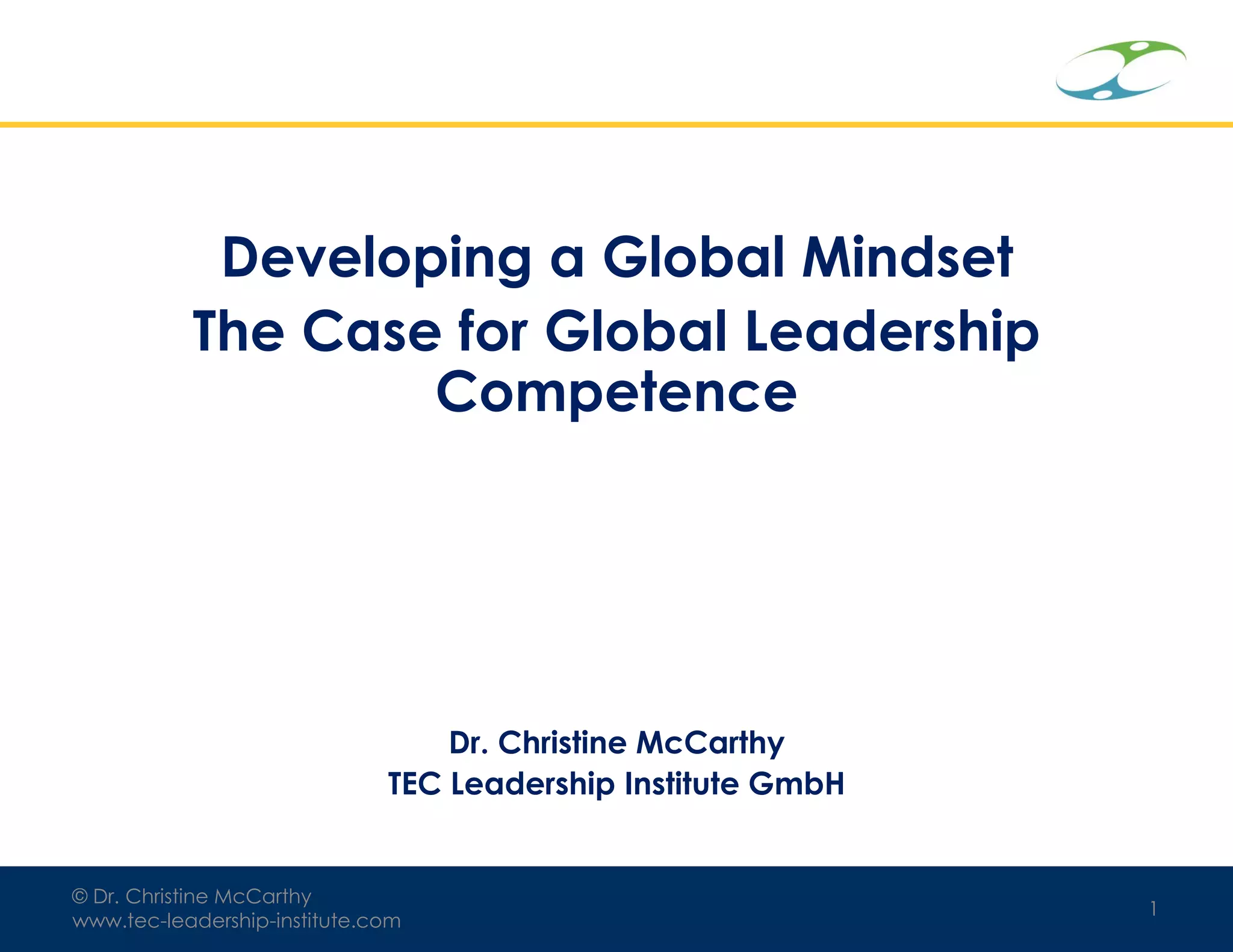 Global Leadership Competence | PPT