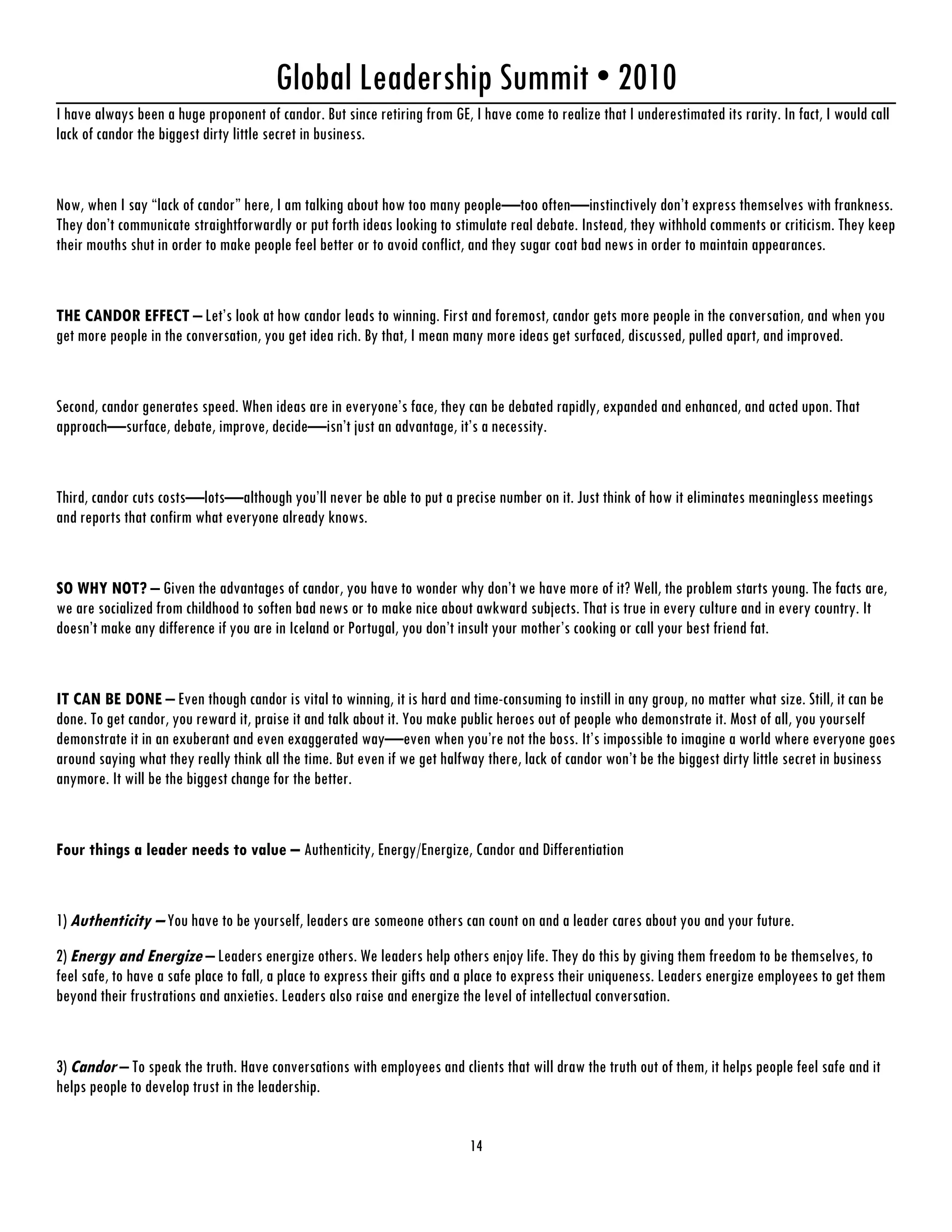 Global leadership Summit Tablet & Notes Typed | DOC