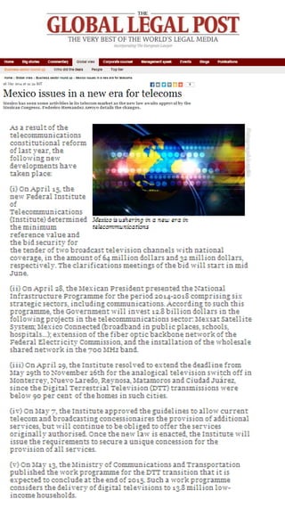 Global legal post new era telecom | PDF
