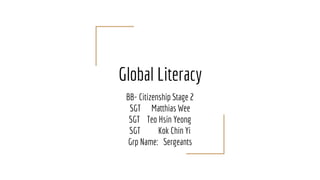 Global literacy (1) | PPT