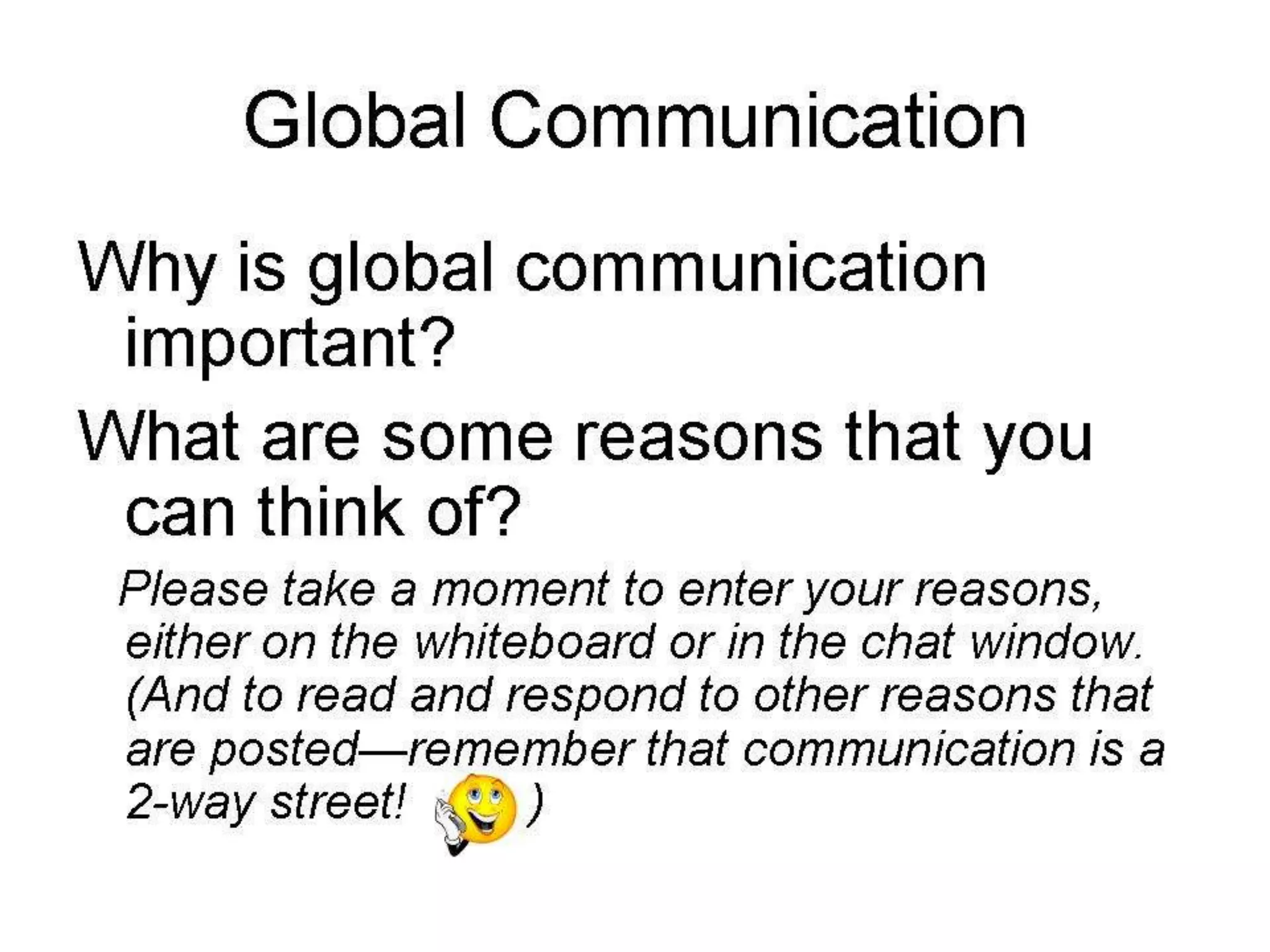 Promoting Global Literacy & Communication | PPT
