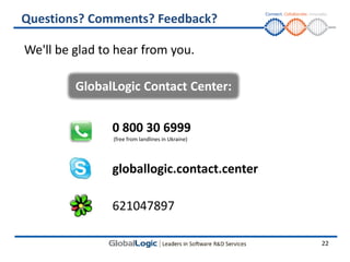 Introducing GlobalLogic (company presentation) | PDF