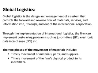 Global logistics | PPTX