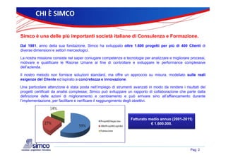 SIMCO: Global Logistics demand planning e previsione della domanda | PPT