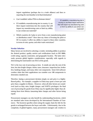 Global logistics strategies | PDF