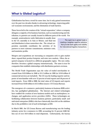 Global logistics strategies | PDF