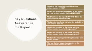 Low Cost Airlines Market PPT: Growth, Outlook, Demand, Keyplayer Analysis and Opportunity 2023 ...