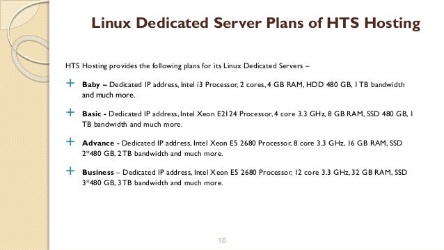 Globally Preferred Linux Dedicated Server Plans of HTS Hosting.pptx ...