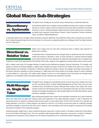 Global Macro Hedge Fund Strategy Paper | PDF