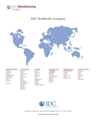Manufacturing IDC GITA 2010 | PDF | Computing | Technology & Computing