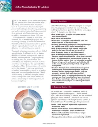 Manufacturing IDC GITA 2010 | PDF | Computing | Technology & Computing