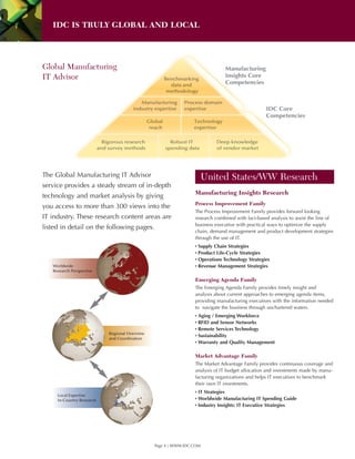 Manufacturing IDC GITA 2010 | PDF | Computing | Technology & Computing