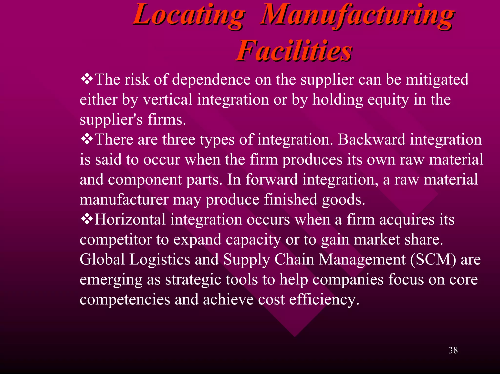 Global Manufacturing and Material Management | PDF