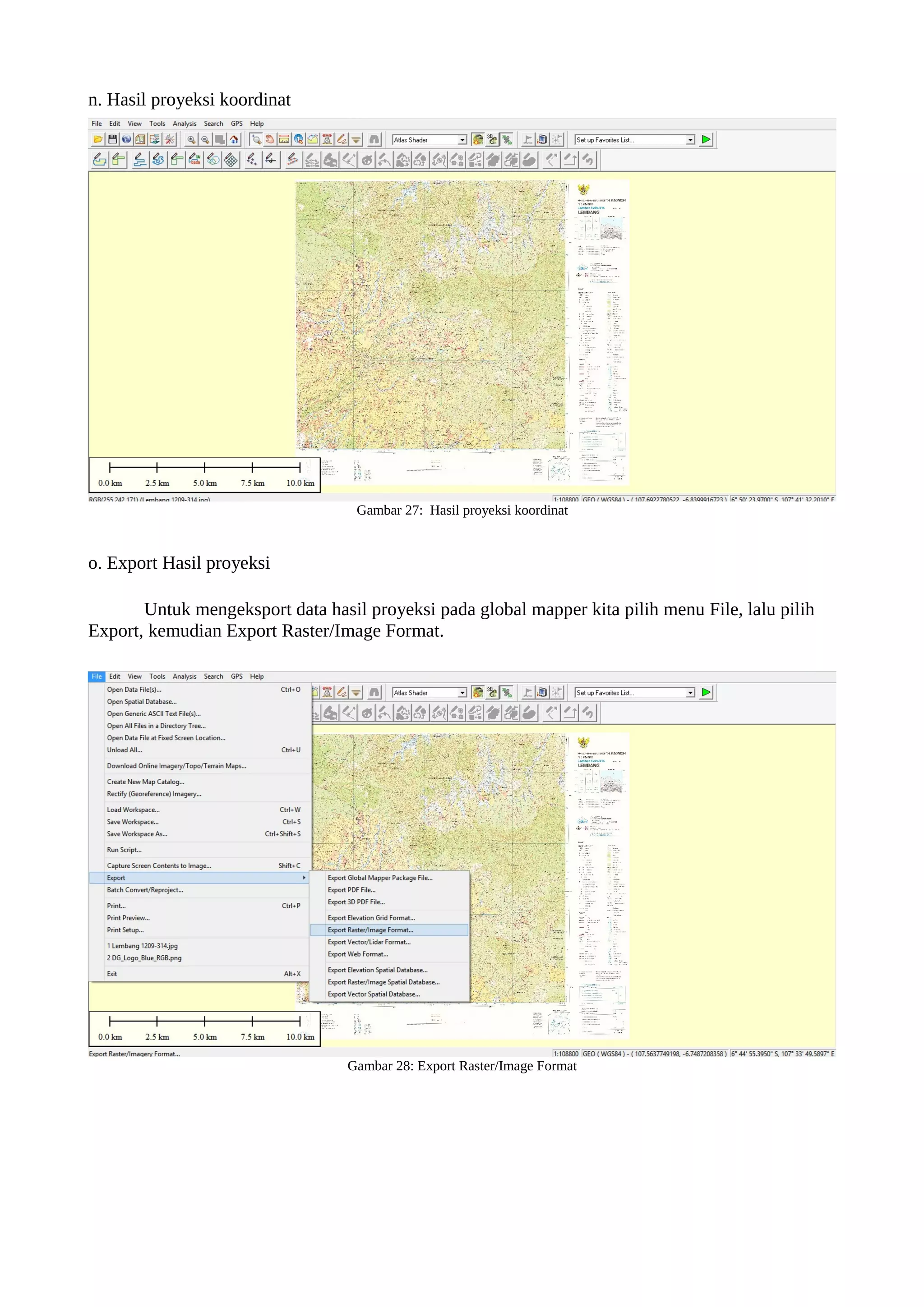 Membuat Proyeksi Peta dengan Global mapper | ODT
