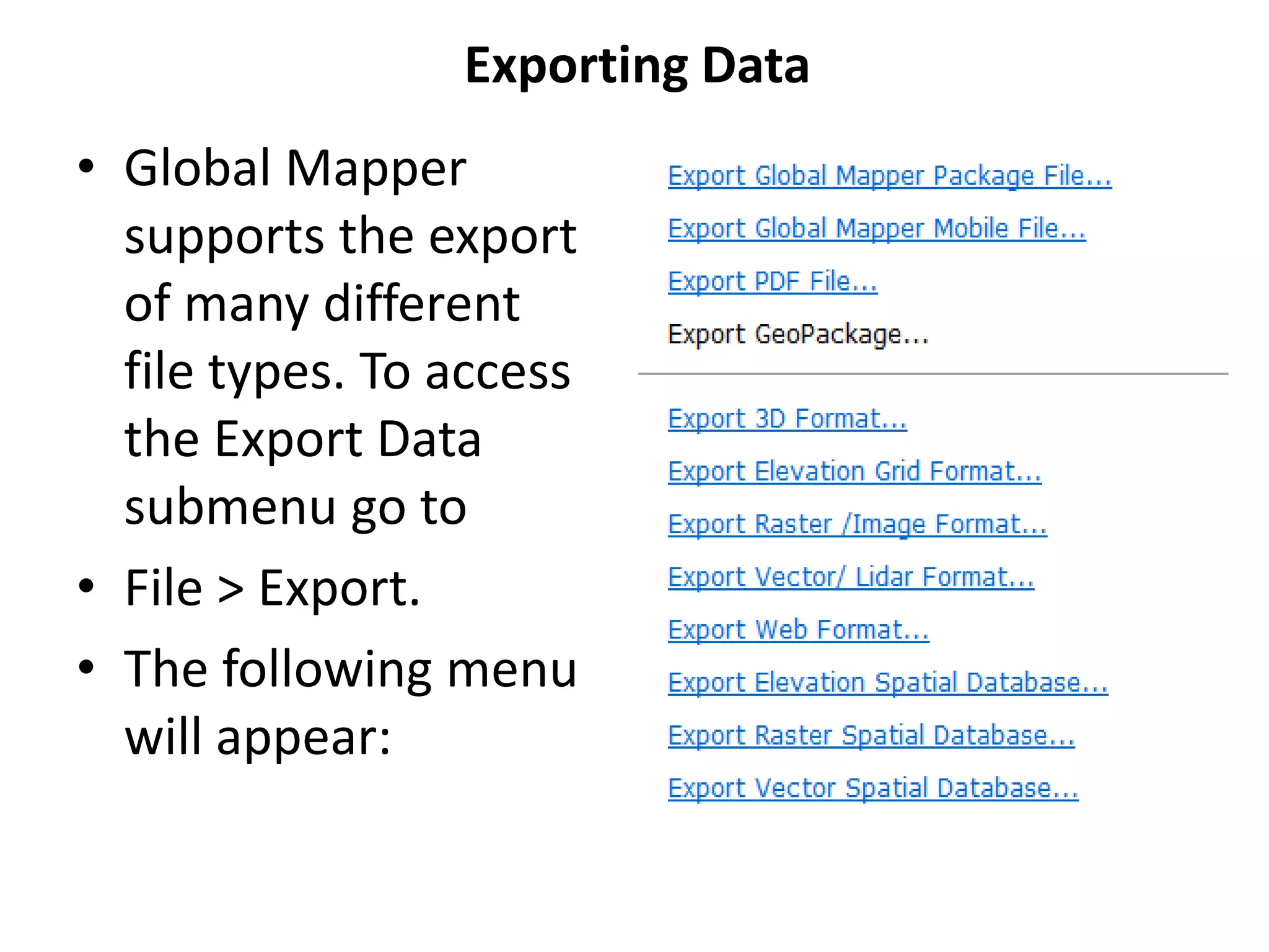 Global mapper tutorial Jimma University Ethiopia | PPT