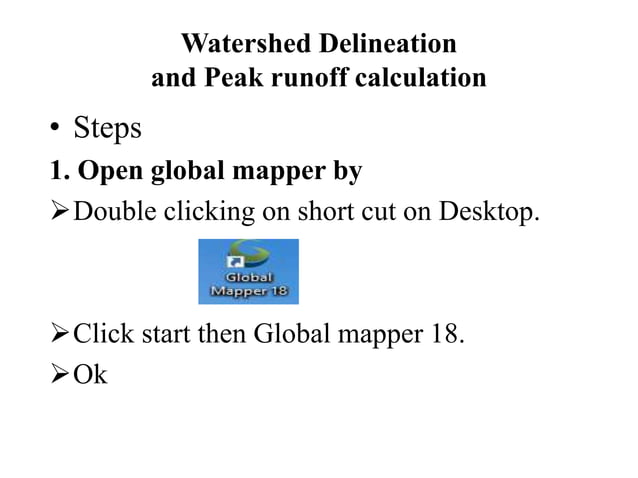 Global mapper tutorial Jimma University Ethiopia | PPT | Desktop ...