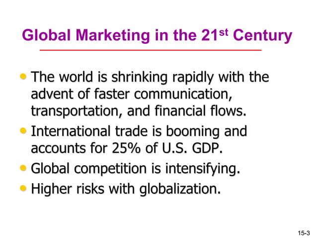 global market.ppt | Business | Business and Finance