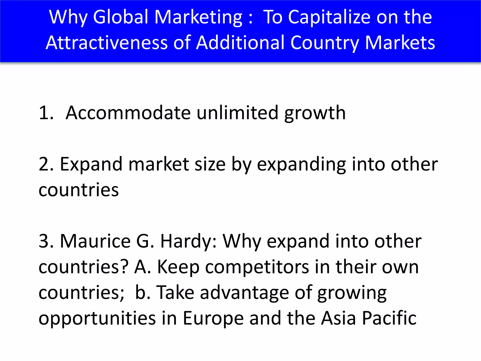 Global marketing - Success, Failures and Strategy | PPT