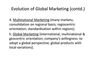Global marketing - international marketing defined | PPTX